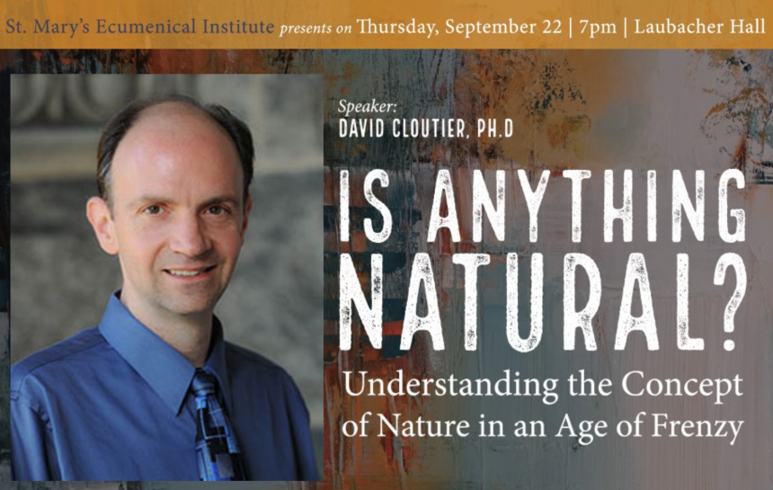 David Cloutier Lecture on September 22nd | Saint Mary's Seminary ...